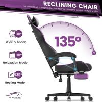 China Highly Durable Computer Gaming Chairs with Footrest for Adult Teens Metal Type Iron for sale