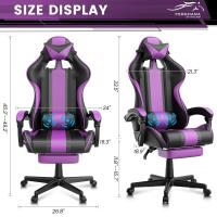 China Highly Durable Computer Gaming Chairs with Footrest for Adult Teens Metal Type Iron for sale