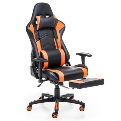 China 360 Swivel High Back Adjustable Computer Racing Chair with Footrest and Height Adjust for sale