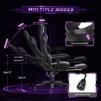 China Direct High Back Ergonomic Gaming Chair with Footrest Adjustable Computer Racing Chair for sale