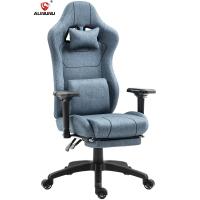 China Custom Color Ergonomic Gamer Chair with Massage Lumbar Support and Footrest ALINUNU for sale