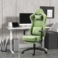 China Home Office Gaming Chair with Massage Lumbar Support and Footrest in Modern Design for sale