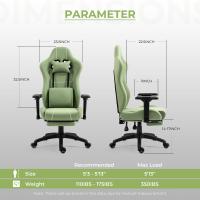 China Home Office Gaming Chair with Massage Lumbar Support and Footrest in Modern Design for sale