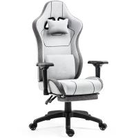China Custom Color Ergonomic Gaming Chair with Massage Lumbar Support and Adjustable Height for sale