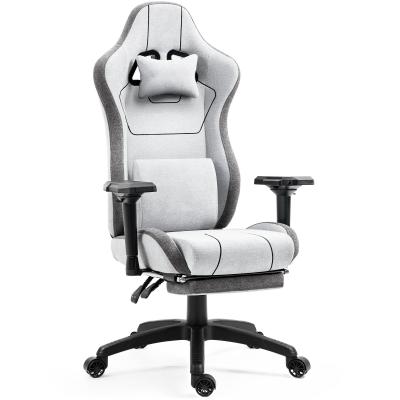 China Custom Color Ergonomic Gaming Chair with Massage Lumbar Support and Adjustable Height for sale