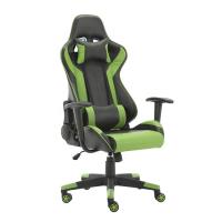 China Synthetic Leather Fabric Gaming Chair 2022 with Wheels Reclining PC Gamer Racing Style for sale