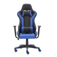 China Synthetic Leather Fabric Gaming Chair 2022 with Wheels Reclining PC Gamer Racing Style for sale