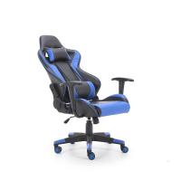 China Synthetic Leather Fabric Gaming Chair 2022 with Wheels Reclining PC Gamer Racing Style for sale