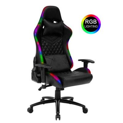 China LED Light and Remote Control PU Gaming Chair Office Furniture with Synthetic Leather for sale