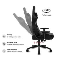 China LED Light and Remote Control PU Gaming Chair Office Furniture with Synthetic Leather for sale