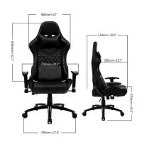 China LED Light and Remote Control PU Gaming Chair Office Furniture with Synthetic Leather for sale