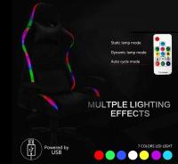 China LED Light and Remote Control PU Gaming Chair Office Furniture with Synthetic Leather for sale