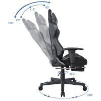 China PC Gamer Racing Style Executive Chair GENUINE LEATHER Comfortable Gaming Office Chair for sale