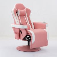 China Comfortable Gaming Chair with Adjustable Footrest and Durable Fabric Armrest for sale