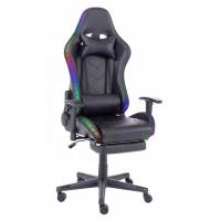 China Seat Height 54cm Adjustable Armrest Racing LED Light RGB Gaming Chair with Custom Logo for sale