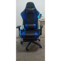 China Seat Height 54cm Adjustable Armrest Racing LED Light RGB Gaming Chair with Custom Logo for sale
