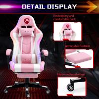 China Removable Cover Synthetic Leather Gaming Massage Chair with RGB Lights and Speakers for sale