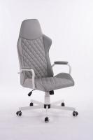 China 320 White Kd Metal Star Base Revolving Ergonomic Luxury Office Boss Chair with Gaslift for sale
