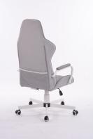China 320 White Kd Metal Star Base Revolving Ergonomic Luxury Office Boss Chair with Gaslift for sale