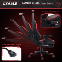 China Take Your Gaming to the Next Level with ALINUNU High Back Gaming Chair and Footrest for sale
