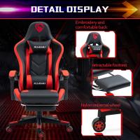 China Mail Packing Gaming Chair with Footrest 360 Degree Rotation and Height Adjustment for sale