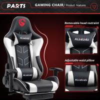 China Overseas Warehouse Delivery Hot Gaming Chair with Resting Feet Height Adjustable for sale