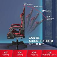 China Modern Design Racing PC Computer Gaming Chair with Footrest and Headrest 33.95 Pounds for sale