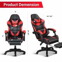 China Modern Design Racing PC Computer Gaming Chair with Footrest and Headrest 33.95 Pounds for sale