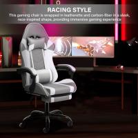 China Gaming Chair with Footrest and Lumbar Support Maximum Weight Recommendation 440 Pounds for sale
