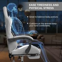 China Gaming Chair with Footrest and Lumbar Support Maximum Weight Recommendation 440 Pounds for sale