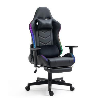 China Adjustable Computer Chair with Headrest and Lumbar Support Metal Frame Gaming Chair for sale