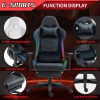 China Adjustable Computer Chair with Headrest and Lumbar Support Metal Frame Gaming Chair for sale