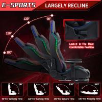 China Adjustable Computer Chair with Headrest and Lumbar Support Metal Frame Gaming Chair for sale