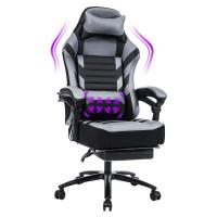 China Customized Color Gaming Chair with Footrest 400lb Memory Foam Adjustable Tilt Back Angle for sale
