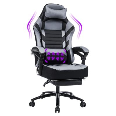 China Customized Color Gaming Chair with Footrest 400lb Memory Foam Adjustable Tilt Back Angle for sale