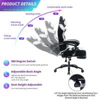China Height Adjust Gaming Chair with Footrest 400lb Memory Foam Adjustable Tilt Back Angle for sale