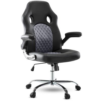 China 3 Gas Lift Ergonomic Office Chair with Padded Flip-up Armrests and Customized Color for sale