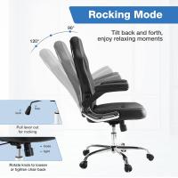 China 3 Gas Lift Ergonomic Office Chair with Padded Flip-up Armrests and Customized Color for sale