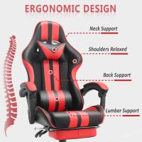 China Mail Packing Ergonomic Racing Style Gaming Chair with Headrest and Lumbar Support for sale