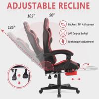 China Mail Packing Ergonomic Racing Style Gaming Chair with Headrest and Lumbar Support for sale