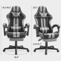 China Racing Style Gaming Chair with Footrest Headrest and Lumbar Support Customized Color for sale