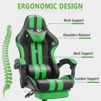 China ALINUNU Ergonomic Racing Style PC Game Computer Chair with Headrest and Lumbar Support for sale