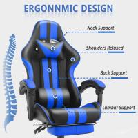 China Ergonomic Racing Style Gaming Chair with Headrest and Lumbar Support 300lb Capacity for sale