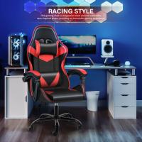 China Synthetic Leather Racing Office Computer Video Game Chair Adjustable Swivel 25.3lbs for sale