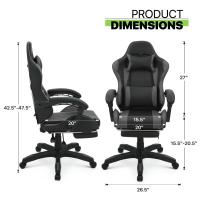 China Computer Office Gaming Chair in Customized Color with Footrest Headrest Lumbar Support for sale