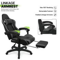 China Computer Office Gaming Chair in Customized Color with Footrest Headrest Lumbar Support for sale