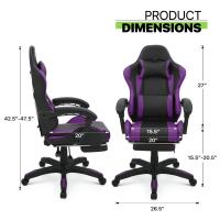 China High Back Ergonomic Video Game Chair with Footrest Headrest Lumbar Support Gaming Chair for sale