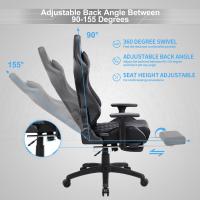 China Massage Gaming Chair for Adults 350LBS Reinforced Base Adjustable Armrest Swivel Style for sale