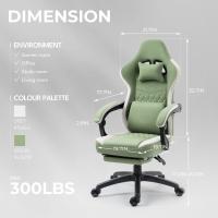 China Office Chair with Gel Pad Arm Rest and Footrest Leather Material Storage Bags Included for sale