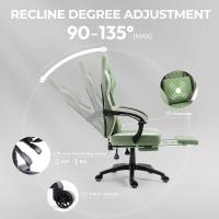 China Office Chair with Gel Pad Arm Rest and Footrest Leather Material Storage Bags Included for sale